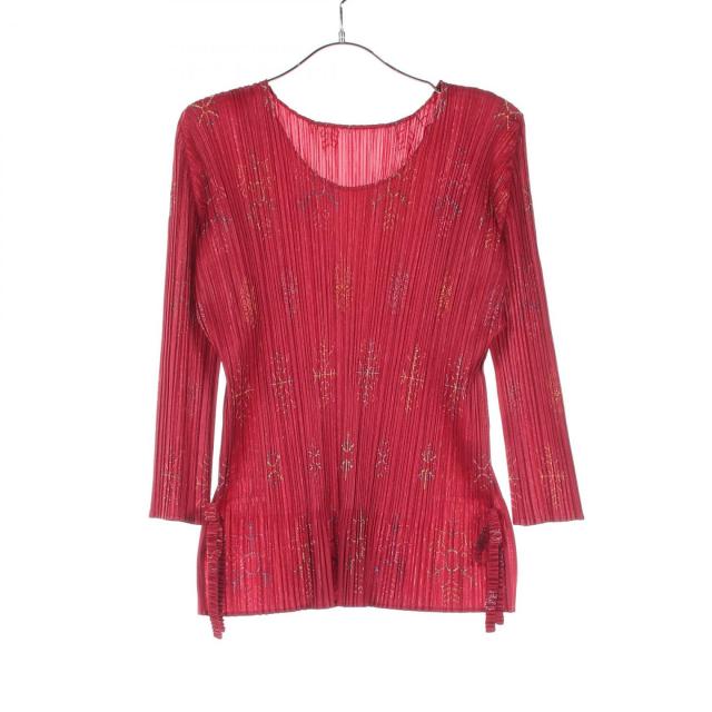 プリーツプリーズ PLEATS PLEASE PP53-JK721 カットソー 衣料品 トップス ポリエステル レディース ボルドー系 / マルチカラー 【中古】