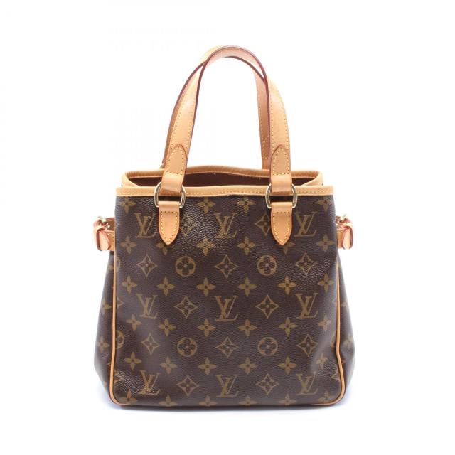 ルイ・ヴィトン LOUIS VUITTON バティニョール モノグラム ハンドバッグ バッグ PVCコーティングキャンバス レザー レディース ブラウン系 M51156 【中古】