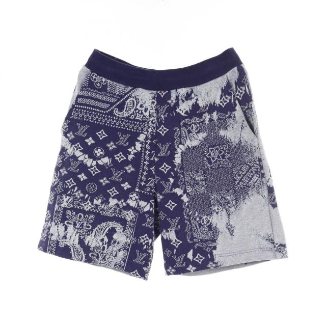 ルイ・ヴィトン LOUIS VUITTON モノグラムバンダナ パンツ 衣料品 ボトムス コットン メンズ ネイビー系 / グレー系 RM222M N31 HNY27W 【中古】