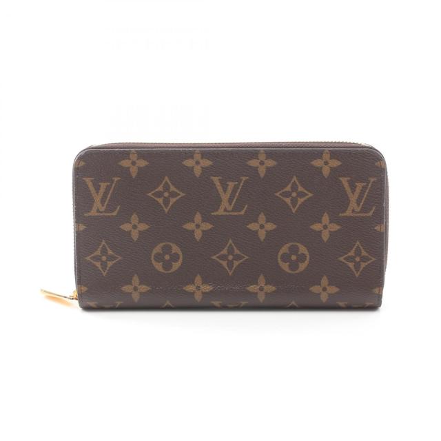 ルイ・ヴィトン LOUIS VUITTON ジッピーウォレット ラウンド長財布 財布 PVCコーティングキャンバス モノグラム レディース ブラウン系 / ピンク系 M41895 【中古】