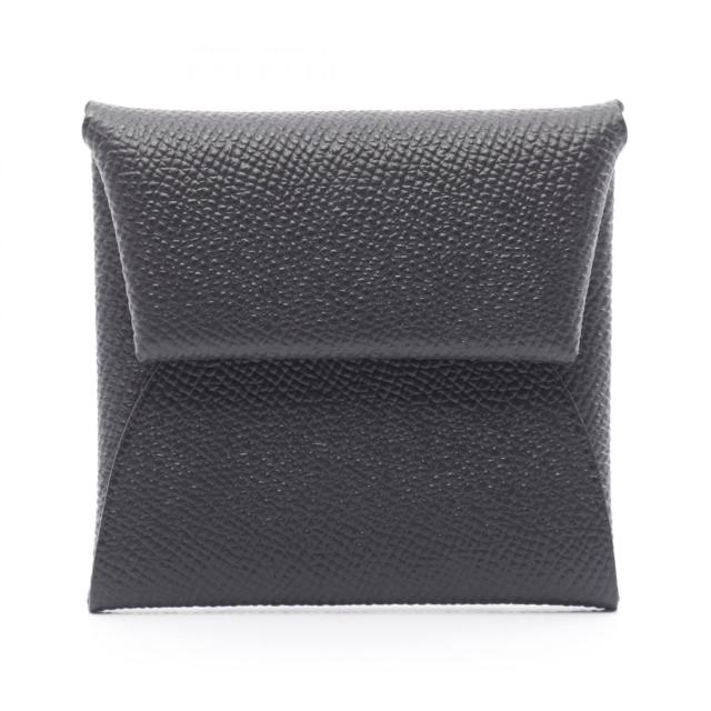 エルメス HERMES バスティア ケース 財布 レザー ヴォーエプソン ヴォーエプソン レディース ブラック系 【中古】