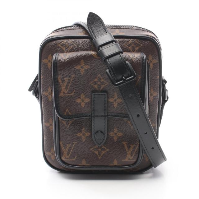 ルイ・ヴィトン LOUIS VUITTON クリストファー ウエアラブル ウォレット ショルダーバッグ バッグ PVCコーティングキャンバス レザー モノグラム・マカサー メンズ ブラウン系 / ブラック系 M69404 【中古】