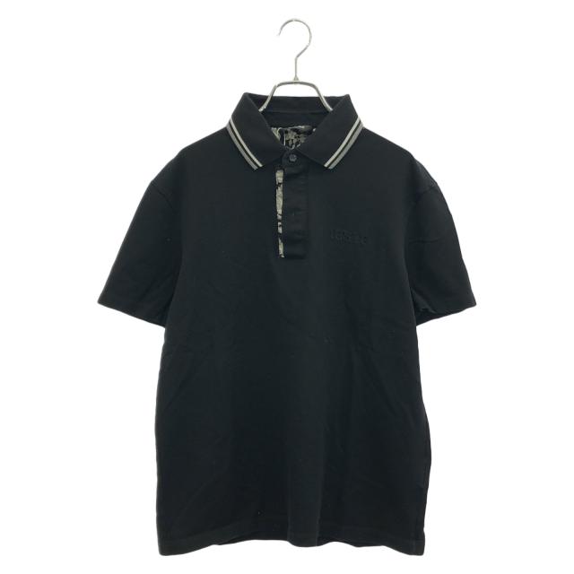 ヴェルサーチ VERSACE ポロシャツ ポロシャツ 衣料品 トップス コットン レディース ブラック系 【中古】