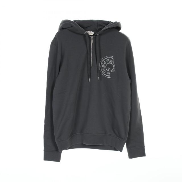 エルメス HERMES クルードセル パーカー 衣料品 トップス コットン メンズ グレー系 【中古】