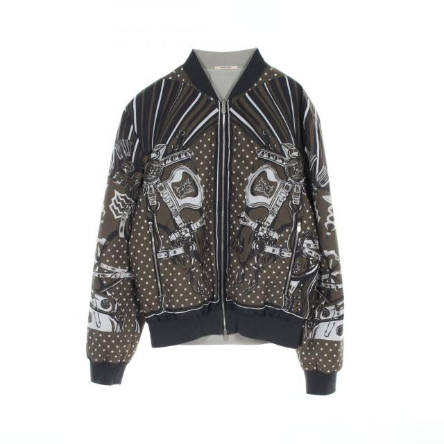 エルメス HERMES シュヴァル パンク バンダナ ブルゾン 衣料品 アウター ナイロン コットン メンズ グリーン系 / マルチカラー 【中古】