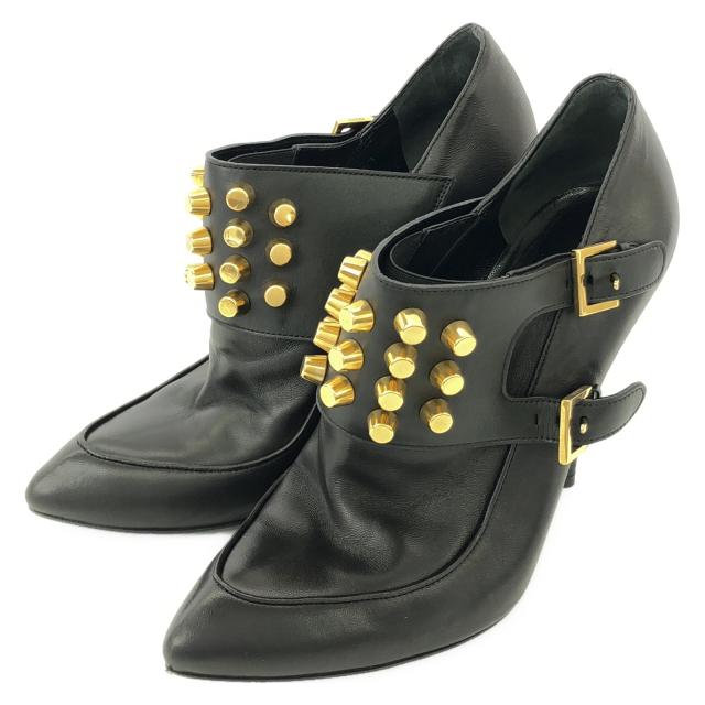 グッチ GUCCI ブーティ ブーティ 靴 レザー レディース ブラック系 【中古】