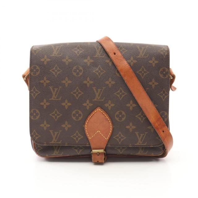 ルイ・ヴィトン LOUIS VUITTON カルトシエールGM ショルダーバッグ バッグ PVCコーティングキャンバス レザー モノグラム レディース ブラウン系 M51252 【中古】