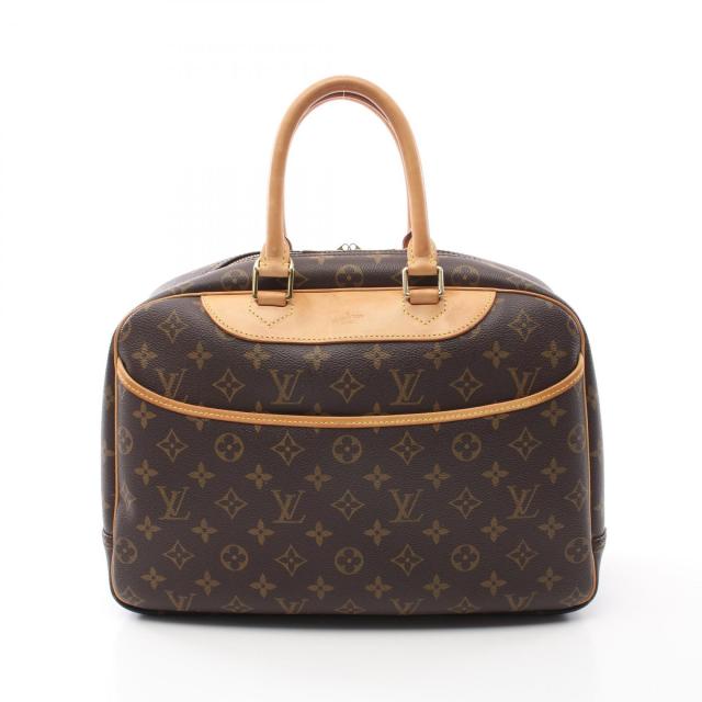 ルイ・ヴィトン LOUIS VUITTON ドーヴィル ボーリングヴァニティ ハンドバッグ バッグ PVCコーティングキャンバス レザー モノグラム レディース ブラウン系 M47270 【中古】