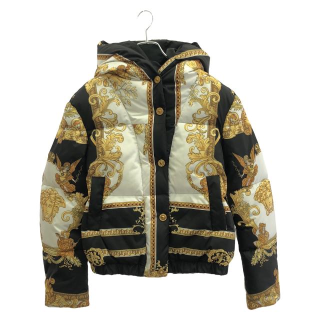 ヴェルサーチ VERSACE ダウンジャケット ダウンジャケット 衣料品 アウター ポリエステル レディース ブラック系 【中古】