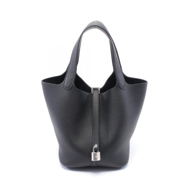 エルメス HERMES ピコタンロックMM ハンドバッグ バッグ レザー トリヨンクレマンス トリヨンクレマンス レディース ブラック系 【中古】