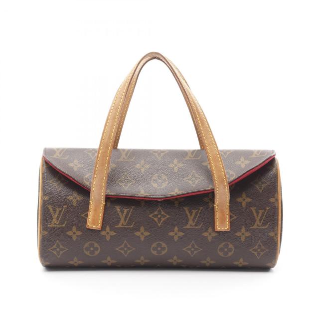 ルイ・ヴィトン LOUIS VUITTON ソナチネ モノグラム ハンドバッグ バッグ PVCコーティングキャンバス レザー レディース ブラウン系 M51902 【中古】