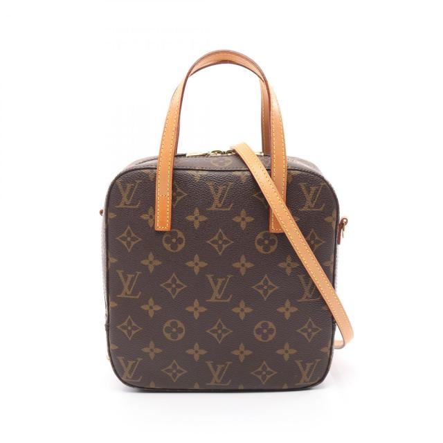 ルイ・ヴィトン LOUIS VUITTON スポンティーニ モノグラム ハンドバッグ バッグ PVCコーティングキャンバス レザー レディース ブラウン系 M47500 【中古】