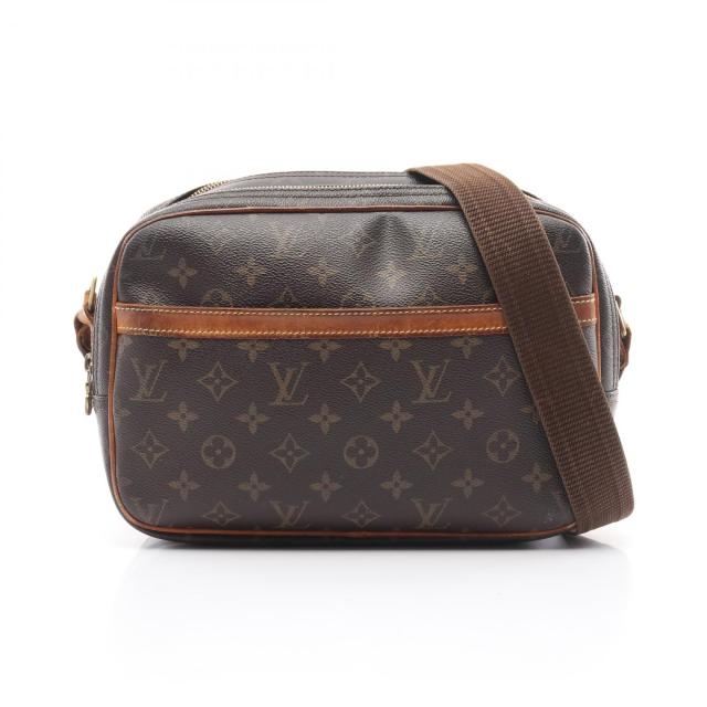 ルイ・ヴィトン LOUIS VUITTON リポーターPM ショルダーバッグ バッグ PVCコーティングキャンバス レザー モノグラム レディース ブラウン系 M45254 【中古】