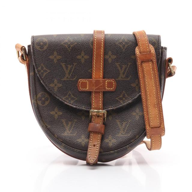 ルイ・ヴィトン LOUIS VUITTON シャンティPM ショルダーバッグ バッグ PVCコーティングキャンバス レザー モノグラム レディース ブラウン系 M40646 【中古】