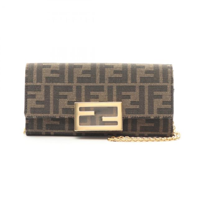 フェンディ FENDI ズッカ ショルダーバッグ バッグ キャンバス レザー レディース ブラウン系 8M0365A98PF0A6E 【新品】