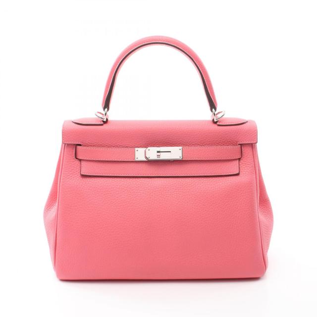 エルメス HERMES ケリー28 ハンドバッグ バッグ レザー トリヨンクレマンス トリヨンクレマンス レディース ピンク系 【中古】