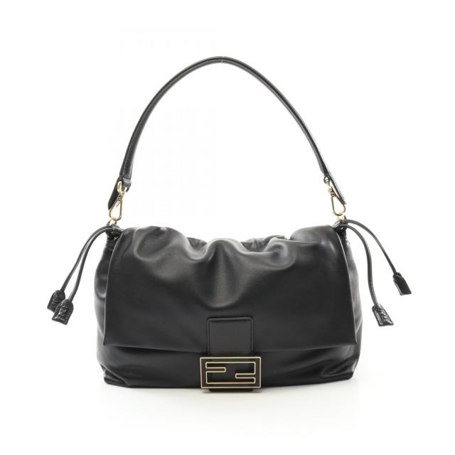 フェンディ FENDI マンマバゲット ラージ ショルダーバッグ バッグ レザー レディース ブラック系 8BR834AQ0DF0KUR 【新品】