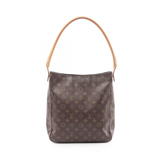 ルイ・ヴィトン LOUIS VUITTON ルーピングGM ショルダーバッグ バッグ PVCコーティングキャンバス レザー モノグラム レディース ブラウン系 M51145 【中古】