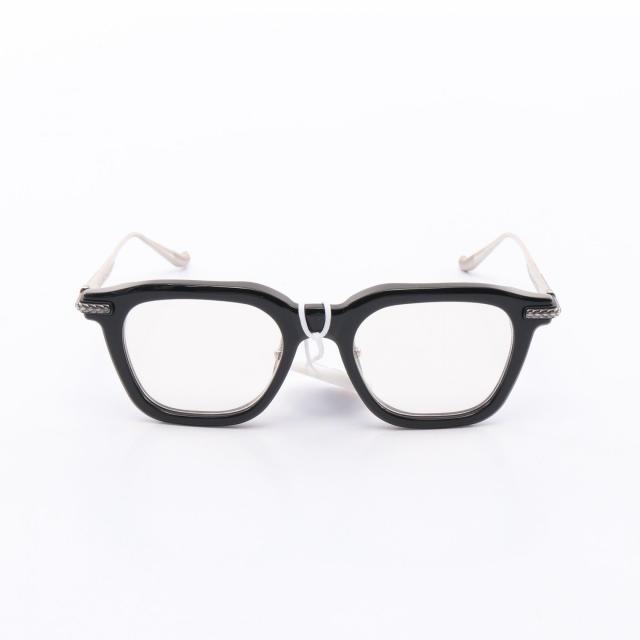 クロムハーツ CHROME HEARTS CUMPTION-A メガネ 衣料品 プラスチック / メタル メンズ ブラック系 / シルバー系 【中古】