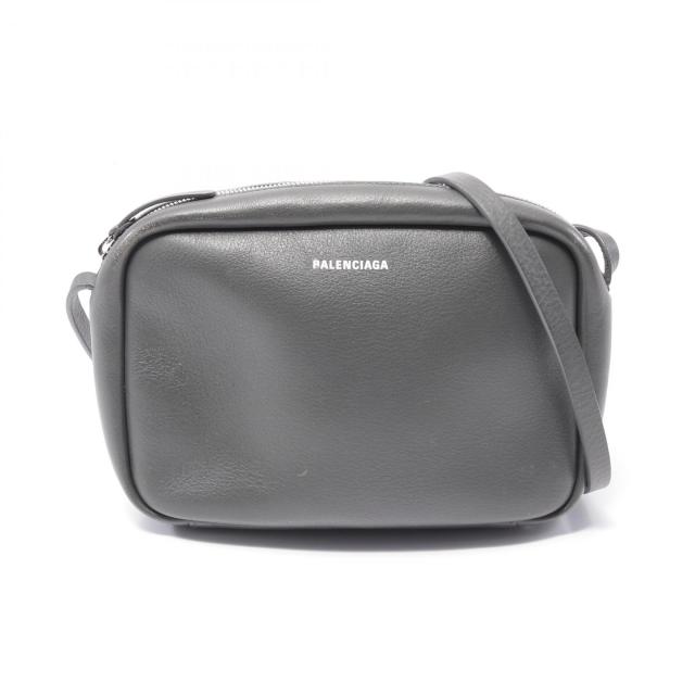 バレンシアガ BALENCIAGA エブリデイ カメラバッグ S ショルダーバッグ バッグ レザー レディース グレー系 489812 【中古】