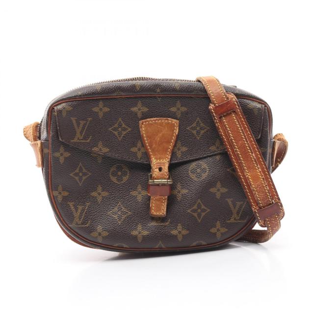 ルイ・ヴィトン LOUIS VUITTON ジュヌフィーユPM ショルダーバッグ バッグ PVCコーティングキャンバス レザー モノグラム レディース ブラウン系 M51227 【中古】