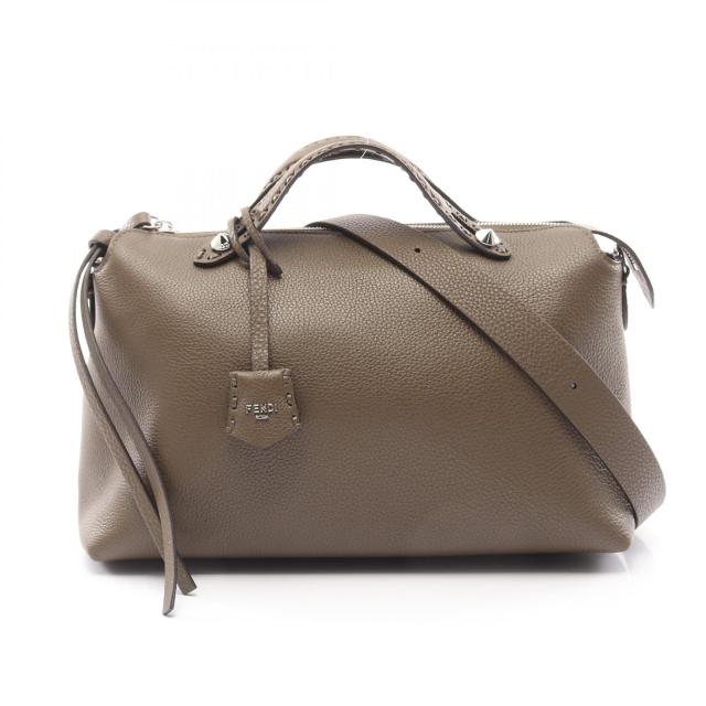 フェンディ FENDI バイ ザ ウェイ セレリア ラージ ハンドバッグ バッグ レザー レディース カーキ系 8BL156ASU2F1F2W 【新品】