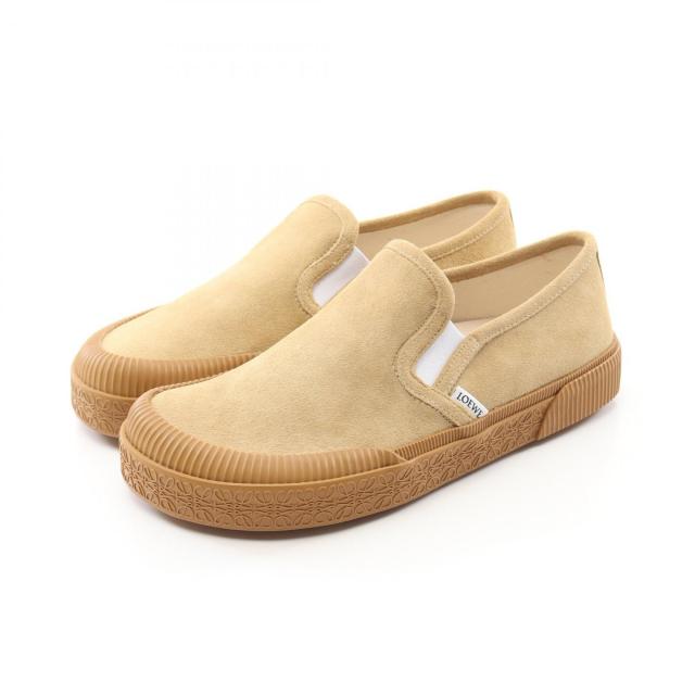 ロエベ LOEWE TERRA VULCA テラバルカ スリッポン 靴 スウェード メンズ ベージュ系 M616282X41813044 【新品】