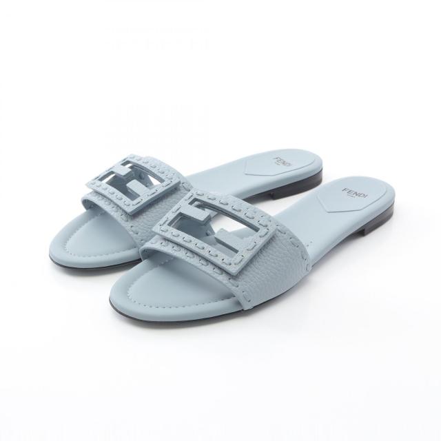 フェンディ FENDI サンダル 靴 レザー レディース ブルー系 8R8136AQY2F1OVW36 【新品】