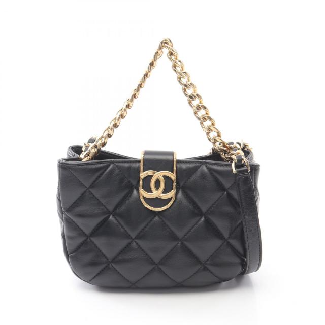 シャネル CHANEL マトラッセ ショルダーバッグ バッグ ラムスキン（羊革） レディース ブラック系 AS3475 【中古】