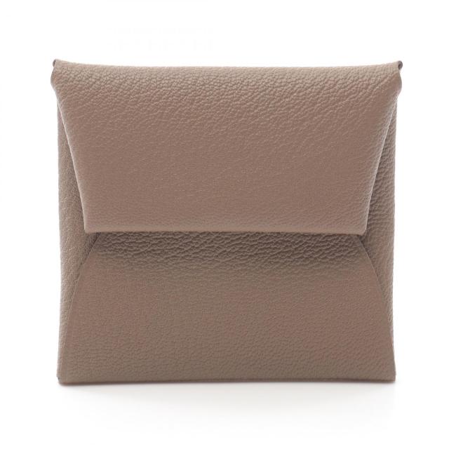エルメス HERMES バスティア ケース 財布 ゴートスキン（山羊革） シェーブル シェーブル レディース ブラウン系 【中古】