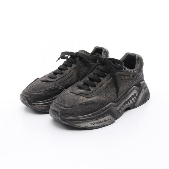 ドルチェアンドガッバーナ DOLCE & GABBANA デイマスター スニーカー 靴 レザー メンズ ブラック系 【中古】