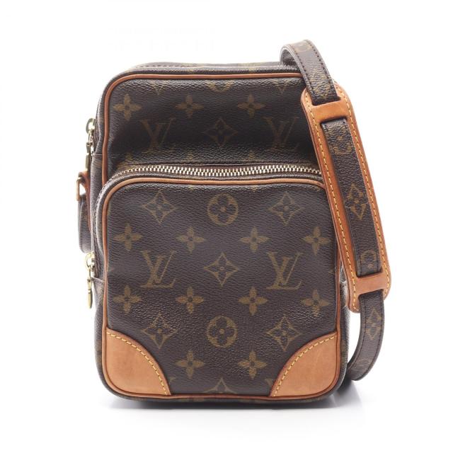 ルイ・ヴィトン LOUIS VUITTON アマゾン ショルダーバッグ バッグ PVCコーティングキャンバス レザー モノグラム レディース ブラウン系 M45236 【中古】