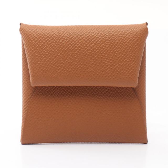 エルメス HERMES バスティア ケース 財布 カーフ（牛革） ヴォーエプソン ヴォーエプソン レディース ブラウン系 【中古】