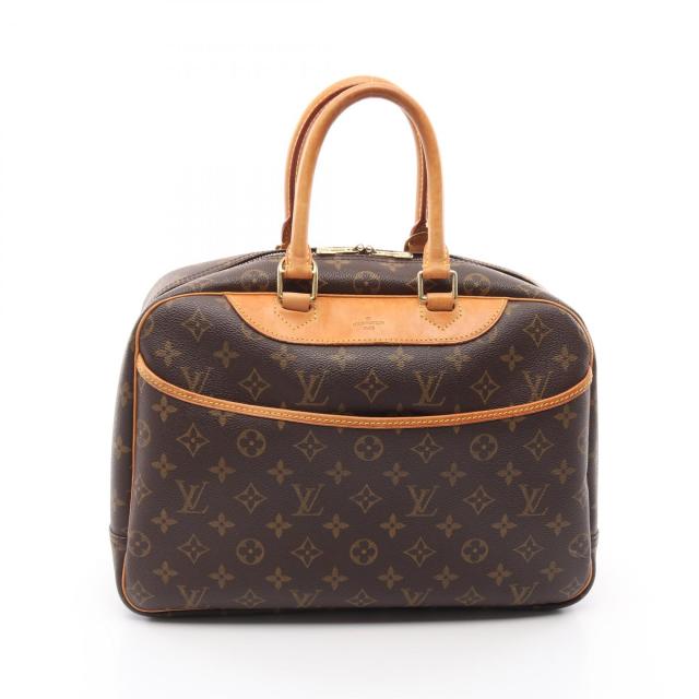 ルイ・ヴィトン LOUIS VUITTON ドーヴィル ボーリングヴァニティ ハンドバッグ バッグ PVCコーティングキャンバス レザー モノグラム レディース ブラウン系 M47270 【中古】