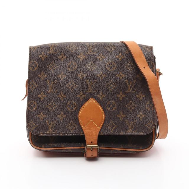 ルイ・ヴィトン LOUIS VUITTON カルトシエールGM ショルダーバッグ バッグ PVCコーティングキャンバス レザー モノグラム レディース ブラウン系 M51252 【中古】