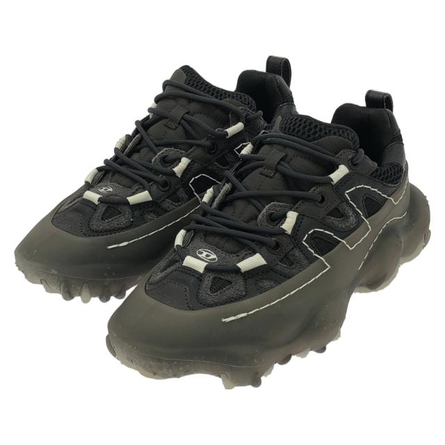 ディーゼル DIESEL スニーカー ブラック S-PROTOTYPE P1 スニーカー 靴 ファブリック レディース ブラック系 【中古】