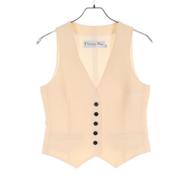 ディオール Dior ベスト 衣料品 トップス ウール シルク レディース ベージュ系 051G24A1212 【中古】