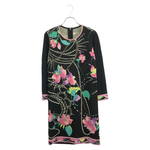 レオナールファッション LEONARD FASHION ワンピース ワンピース 衣料品 トップス シルク レディース ブラック系 【中古】