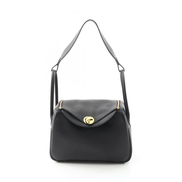 エルメス HERMES リンディ26 ショルダーバッグ バッグ レザー トリヨンクレマンス トリヨンクレマンス レディース ブラック系 【中古】