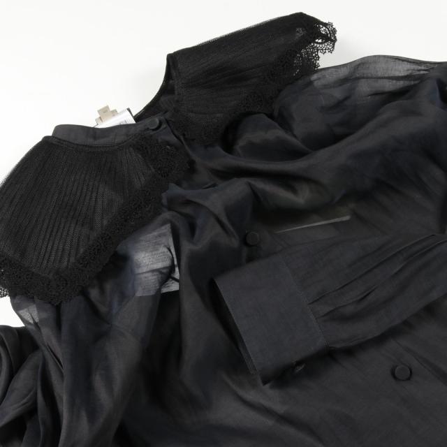 グッチ GUCCI シフォン ブラウス 衣料品 トップス シルク コットン