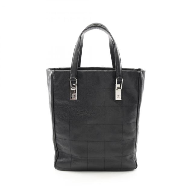 シャネル CHANEL チョコバー トートバッグ バッグ カーフ（牛革） レディース ブラック系 【中古】