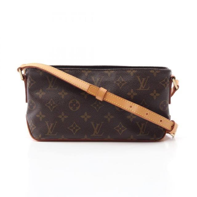 ルイ・ヴィトン LOUIS VUITTON トロター ショルダーバッグ バッグ PVCコーティングキャンバス レザー モノグラム レディース ブラウン系 M51240 【中古】