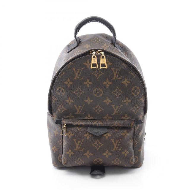 ルイ・ヴィトン LOUIS VUITTON パームスプリングスPM リュックサック バックパック バッグ PVCコーティングキャンバス レザー モノグラム レディース ブラウン系 / ブラック系 M41560 【中古】