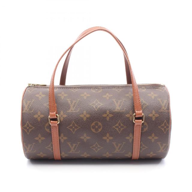 ルイ・ヴィトン LOUIS VUITTON パピヨン26 旧型 ハンドバッグ バッグ PVCコーティングキャンバス レザー モノグラム レディース ブラウン系 M51366 【中古】