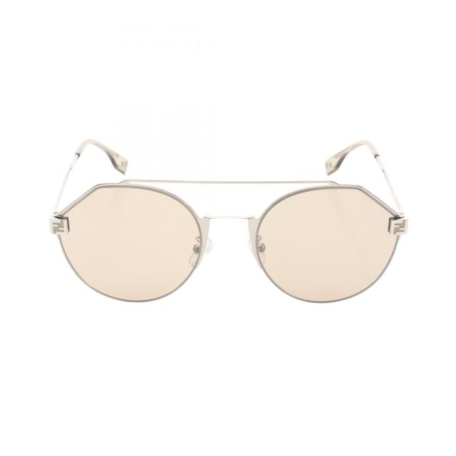 フェンディ FENDI SKY スカイ サングラス 衣料品 メタル メンズ シルバー系 / ブラウン系 40060U 16G 【新品】
