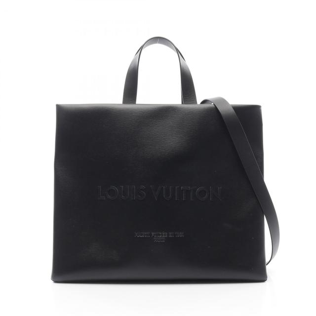 ルイ・ヴィトン LOUIS VUITTON ショッパー トート MM トートバッグ バッグ レザー メンズ ブラック系 M13979 【中古】