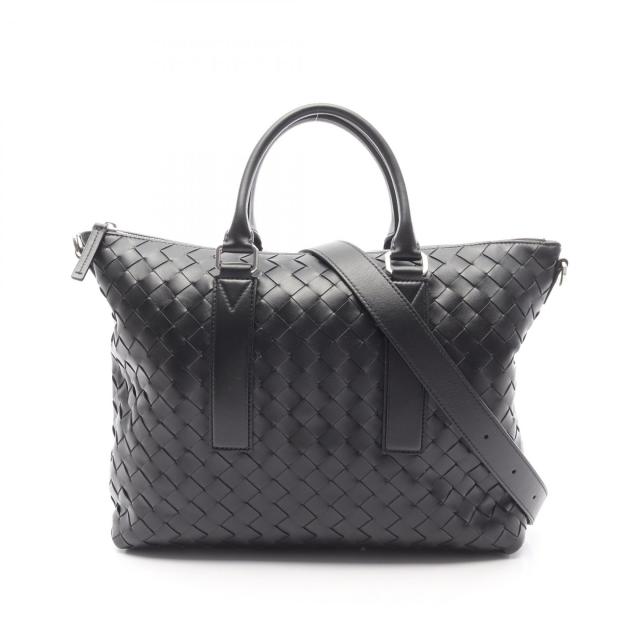 ボッテガヴェネタ BOTTEGA VENETA イントレチャート ソフト ブリーフケース バッグ レザー メンズ ブラック系 815784V2HL18803 【新品】