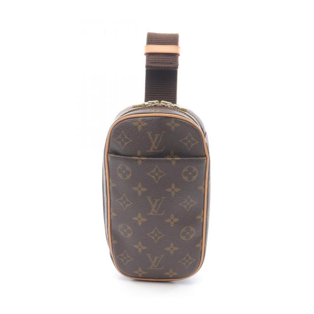 ルイ・ヴィトン LOUIS VUITTON ポシェットガンジュ ウエストバッグ ボディバッグ バッグ PVCコーティングキャンバス レザー モノグラム メンズ レディース ブラウン系 M51870 【中古】