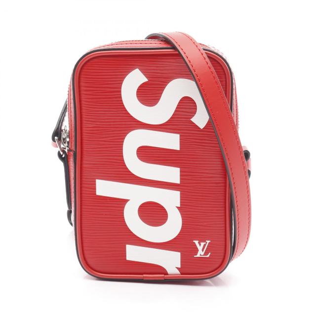 ルイ・ヴィトン LOUIS VUITTON LOUIS VUITTON × SUPREME ダヌーブPPM ショルダーバッグ バッグ レザー エピ レディース レッド系 / ホワイト系 M53434 【中古】