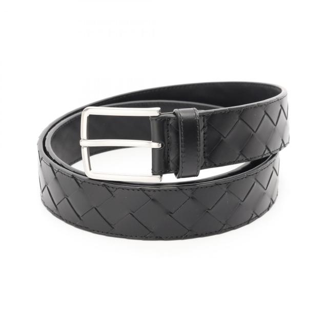 ボッテガヴェネタ BOTTEGA VENETA イントレチャート ベルト 衣料品 レザー メンズ ブラック系 609182V3IM18803100 【新品】